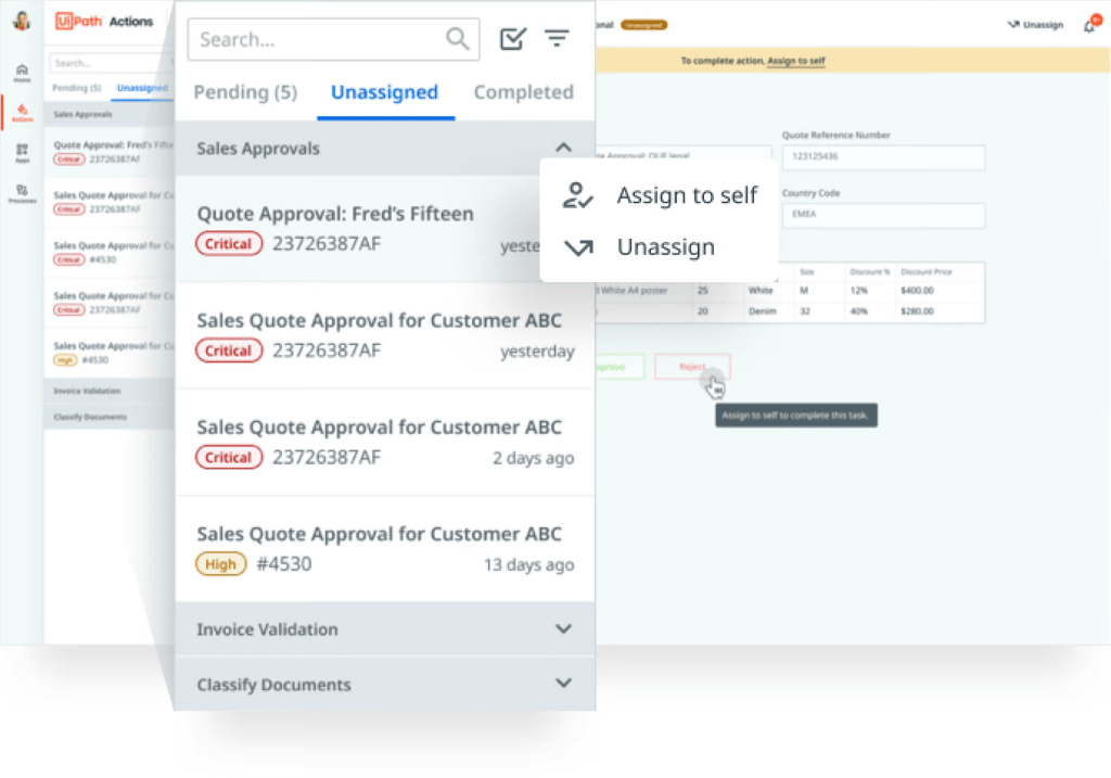 UiPath Action Center | Quanton